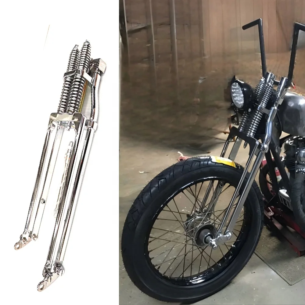 Horquillas de motocicleta de cuerpo duro Horquillas delanteras Springer ...