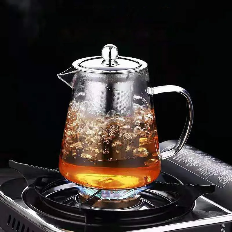 Puer Tea Pot Glass 450-1300ml Thick Glass Heat-resistant Filter Kettle ...