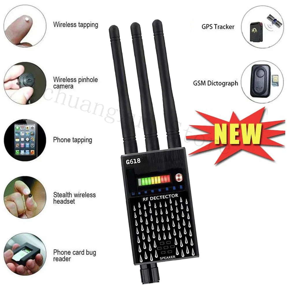 Anti-Spy-Cameras-Detects-Anti-Wiretapping-RF-Signal-Detector-Beep ...