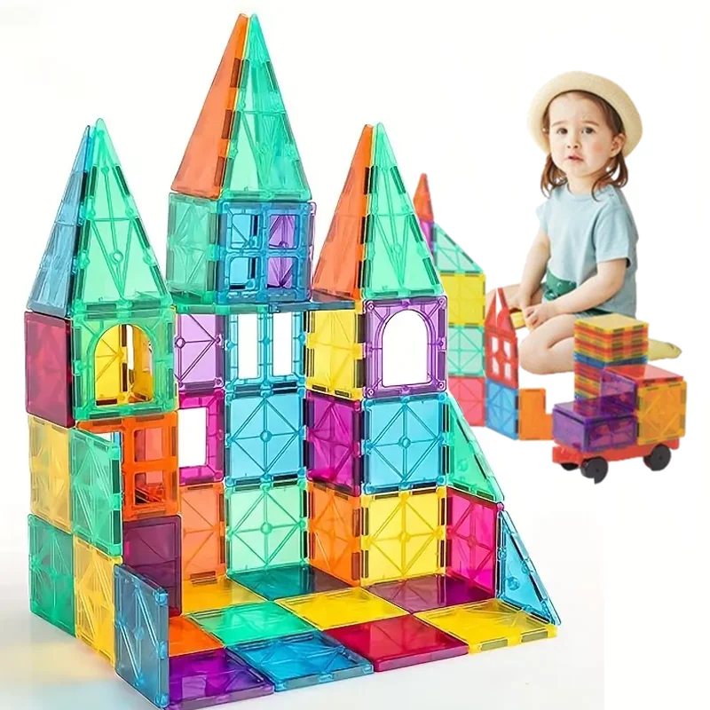 Magnetic-3D-Building-Blocks-Set-Construction-Toy-For-Kids-Boys-And ...