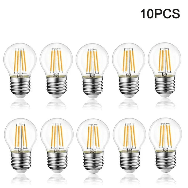 10PCS-LOT-LED-Filament-Light-G45-E27-E14-AC220V-2W-4W-6W-Flickerless-is ...