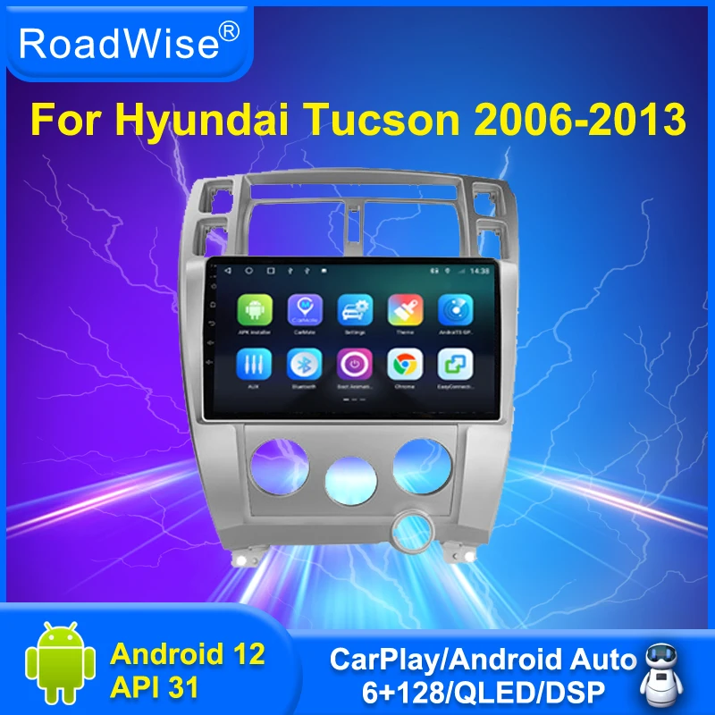 Multimédia Rádio Automóvel para Hyundai Tucson, Android 12, 4G WiFi ...