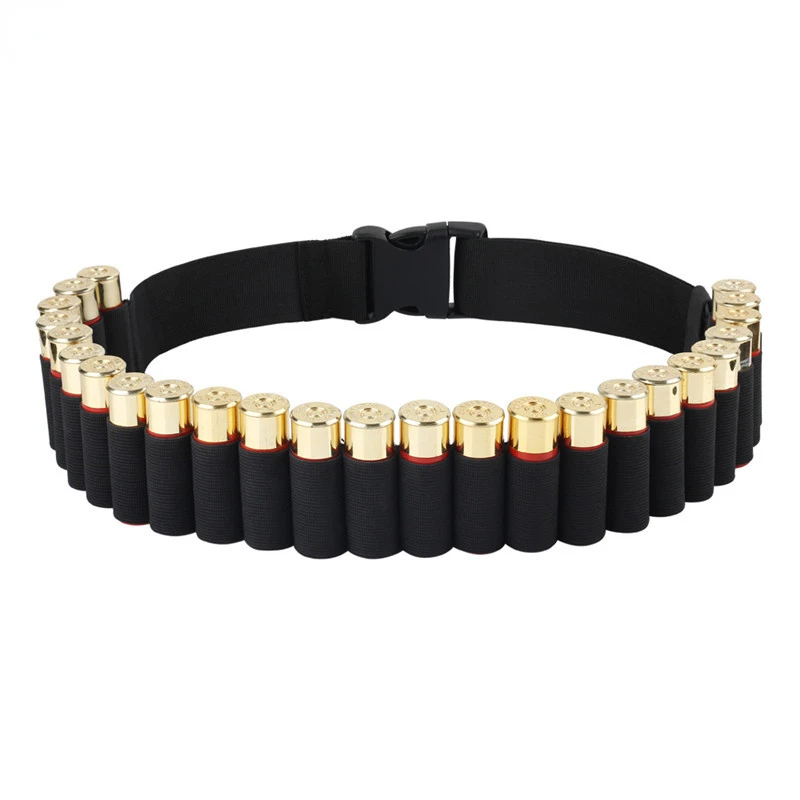Hunting 25 Rounds Bandolier Belt 12 20 Gauge Cartridge Bullet Pouch ...