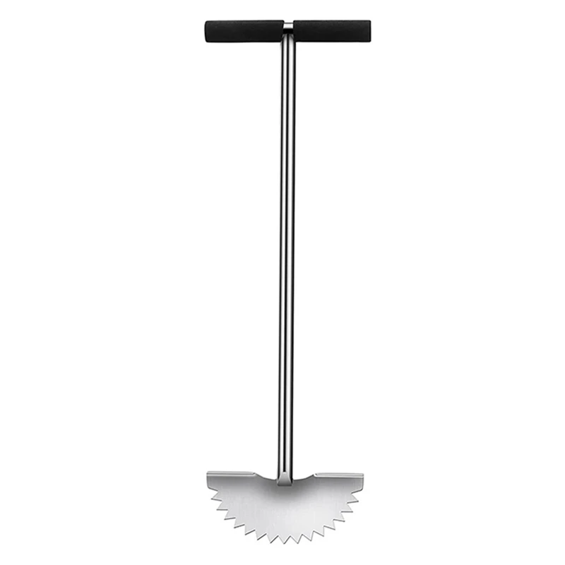 Garden-Trimming-Scraper-Half-Moon-Shape-T-Grip-Handle-Sharp-Serrated ...