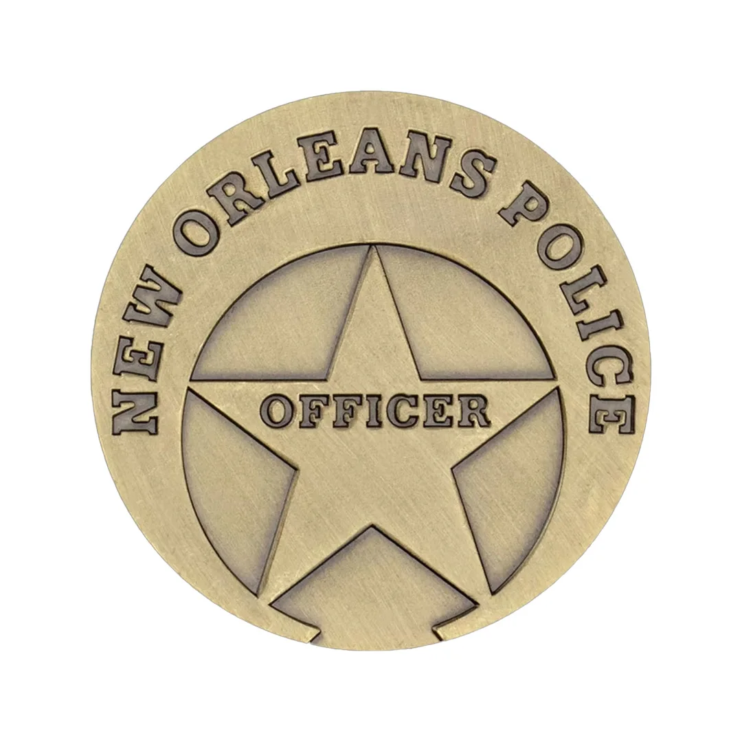 US New Orleans Police Officer Copper Plated Coin: The Ultimate Souvenir ...