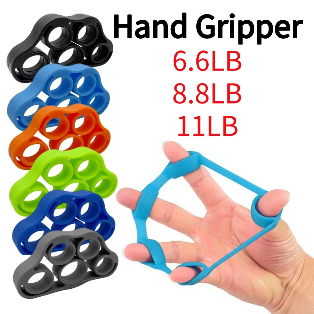 Hand-Gripper-Silicone-Finger-Expander-Exercise-Hand-Grip-Wrist-Strength ...