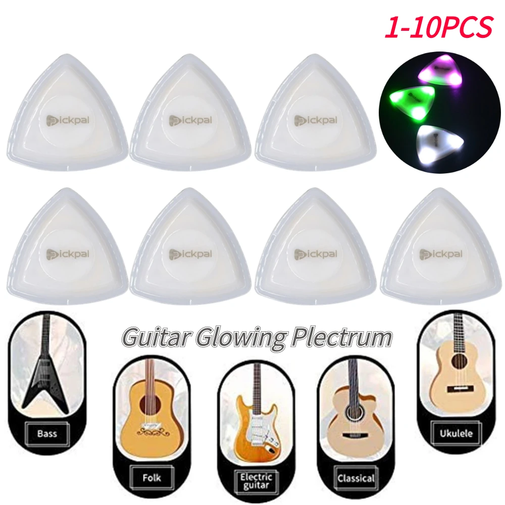 Glowing-Guitar-Picks-with-LED-Light-Electric-Guitar-Plectrum-Bass ...