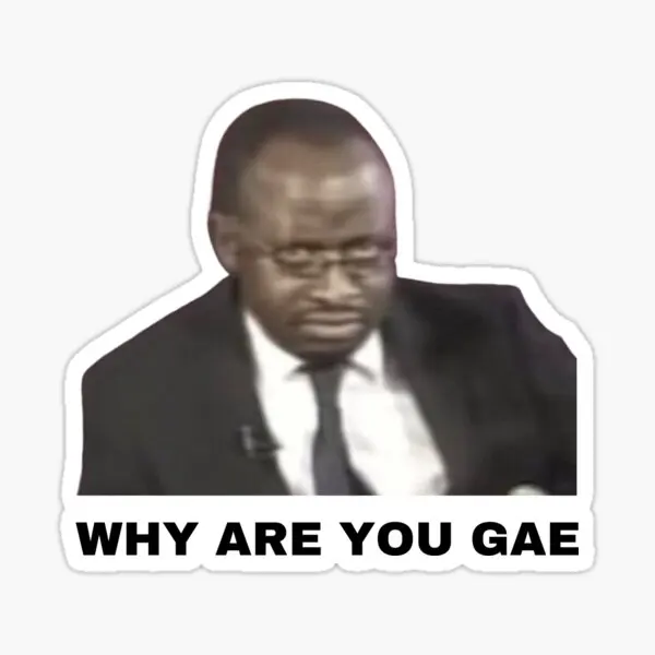 Why Are You Gae Meme Uganda Rights I 5PCS Stickers for Home Laptop Car ...