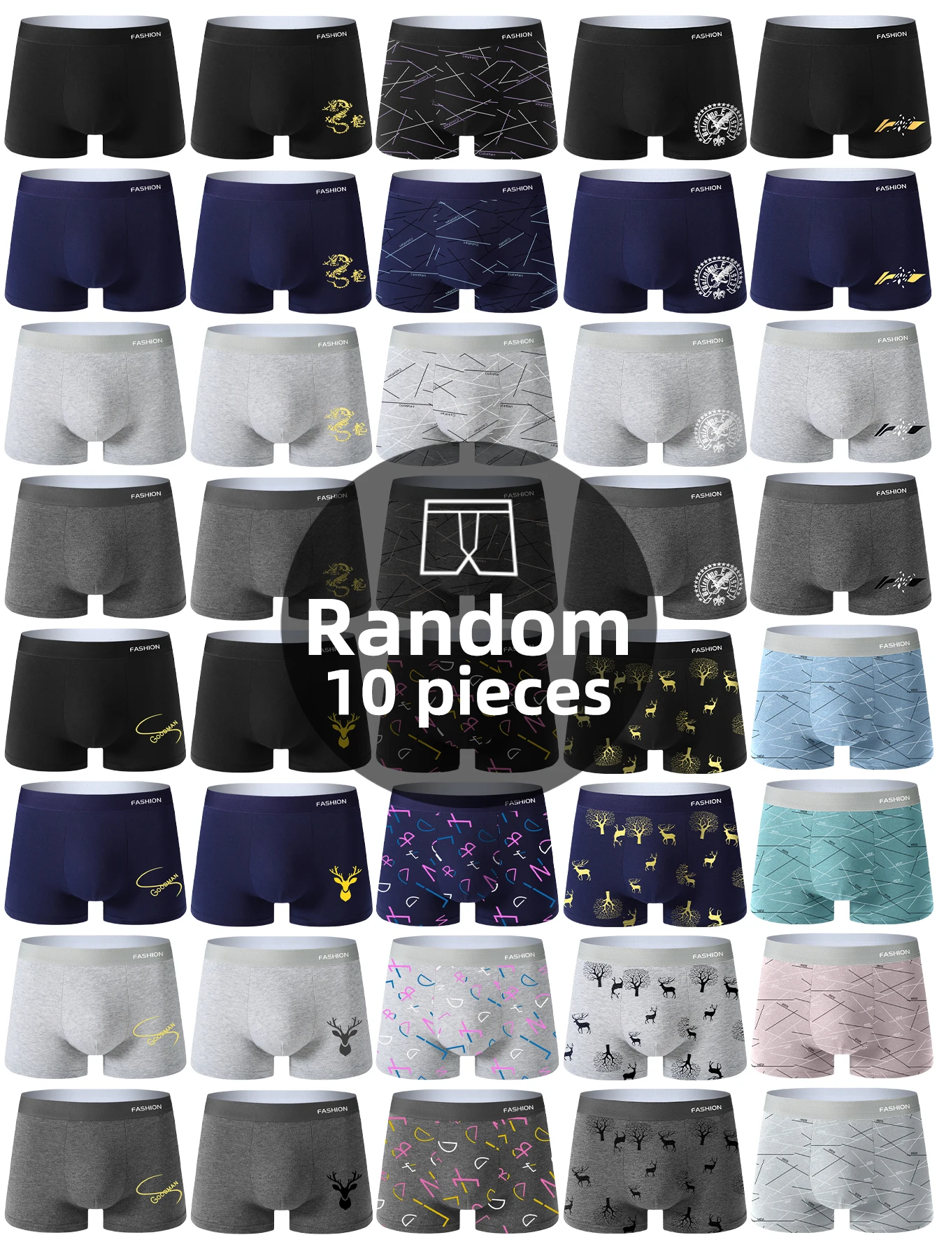 10pcs-random-men-s-underwear-breathable-comfortable-and-soft-random-men ...