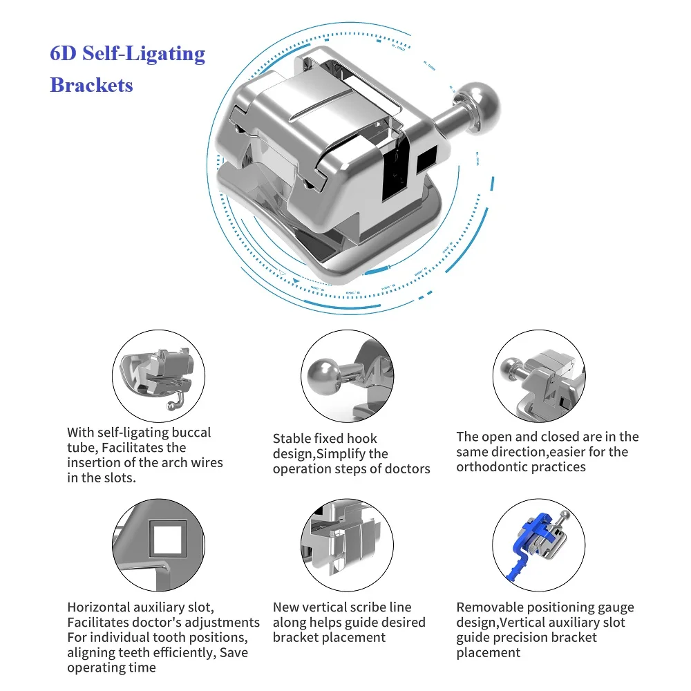 Headway-6D-Dental-Orthodontic-Self-Ligating-Brackets-And-Buccal-Tubes ...