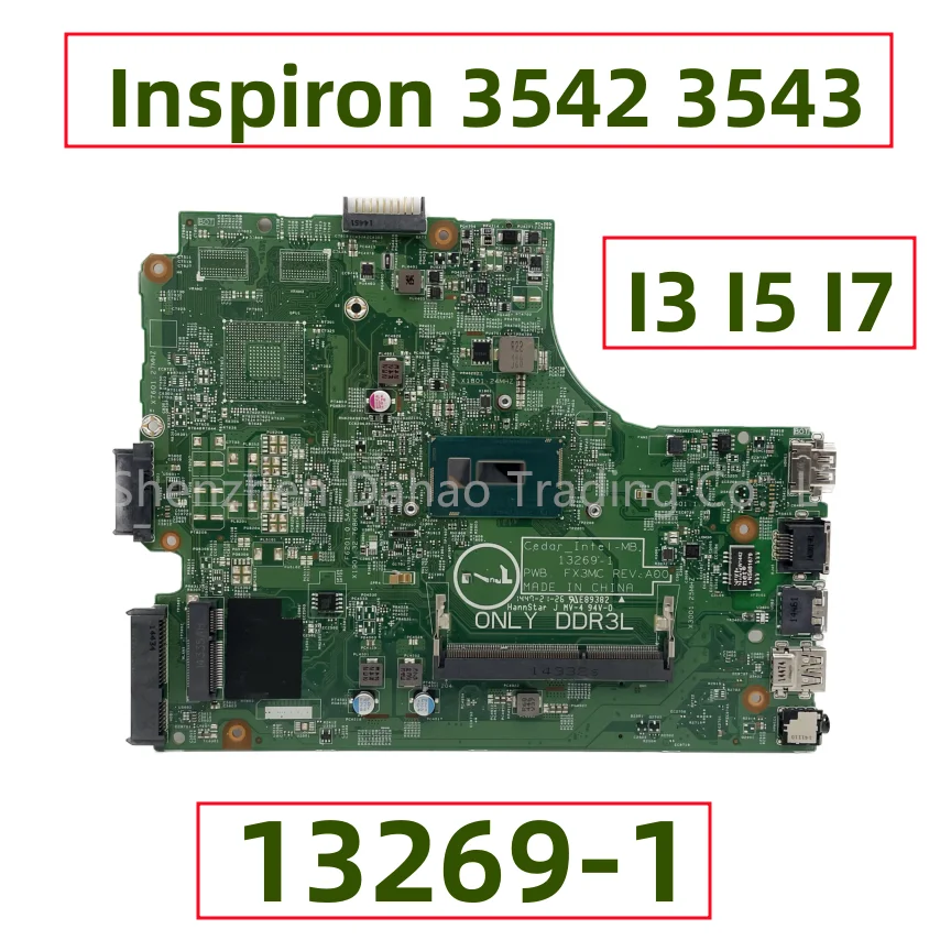 CN- 0GJC23 0THVGR 06YPRH 00XDMH For DELL Inspiron 3442 3542 3443 3543 5748 Laptop Motherboard ...