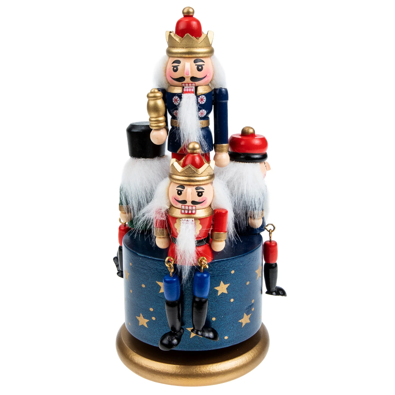 European Hand Painted Nutcracker Rotating Music Box Desktop Adornments ...