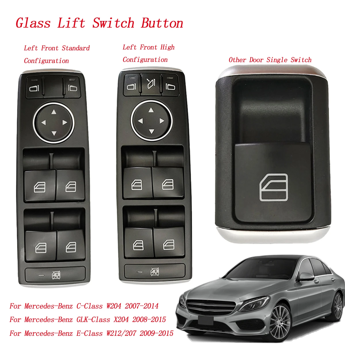 Car Electric Window Master Switch Glass Lift Switch Button For Mercedes ...
