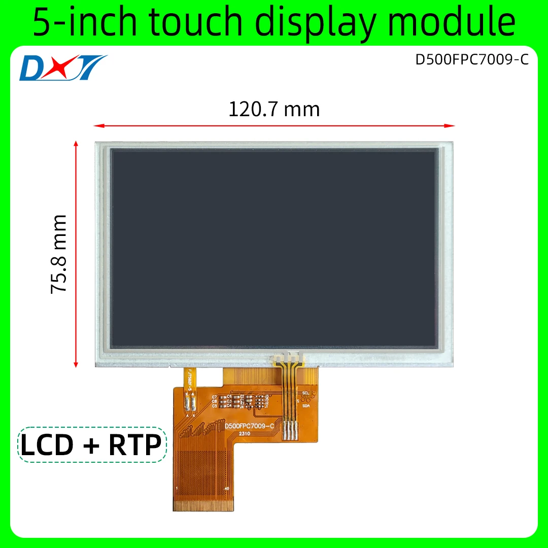 5-inch-LCD-touch-display-module-with-resistive-touch-screen-800-480-RGB ...