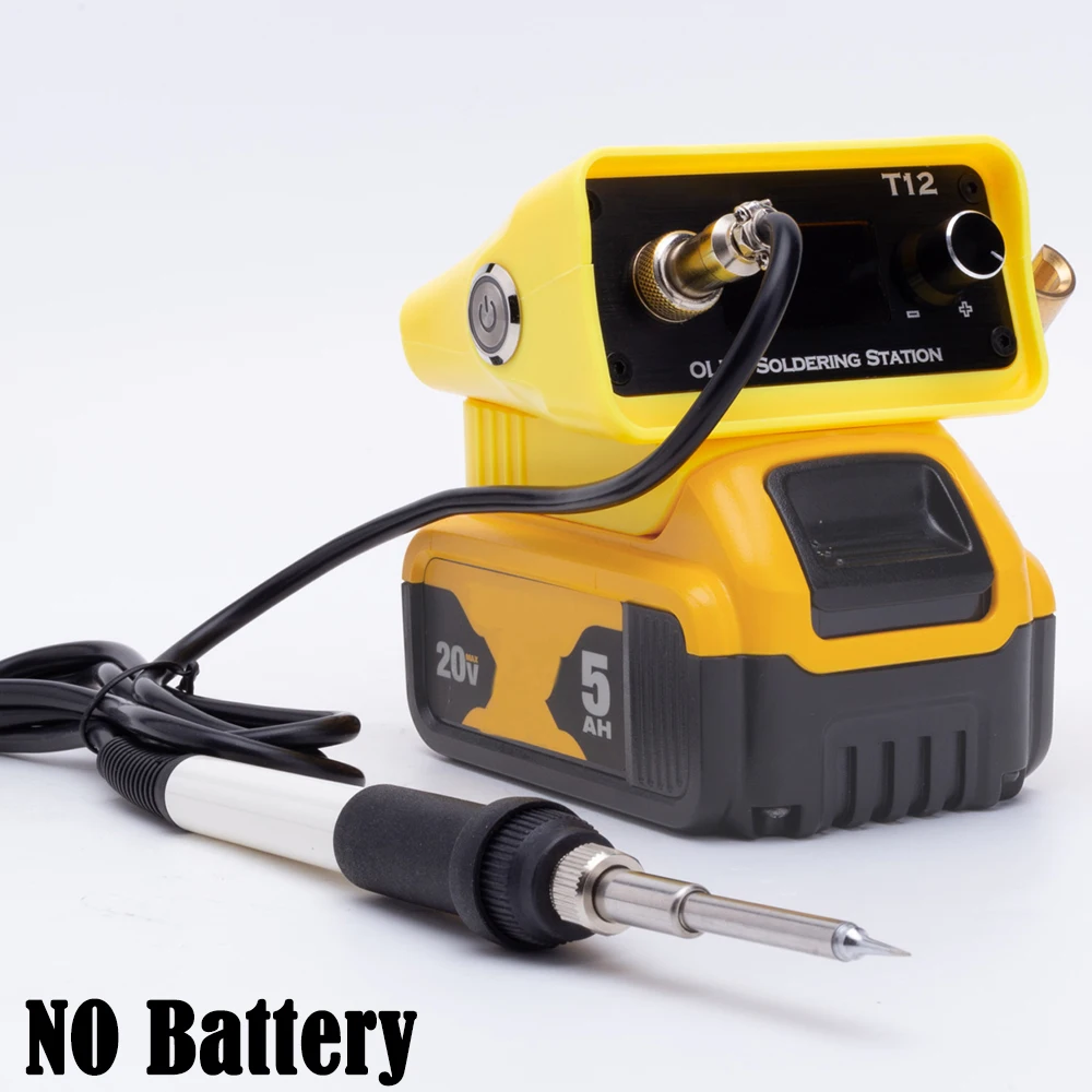OLED T12 Cordless Soldering Iron Station For Dewalt 20V Max Li-ion ...