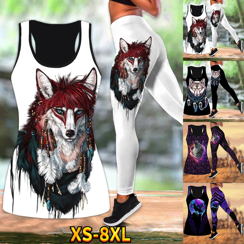Wolf-and-Dreamcatcher-3D-Print-Sleeveless-Shirt-Summer-Vest-for-Women ...