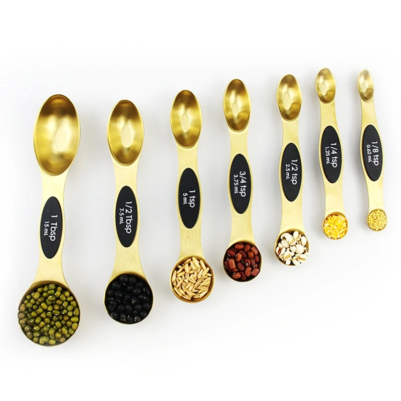 Stainless Steel Magnetic Measuring Spoons,Stackable Teaspoon for ...