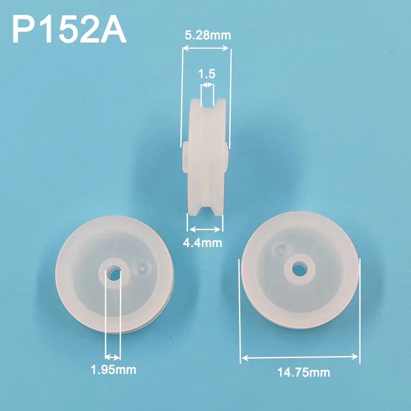 15mm Soft Plastic Pulleys 2*15 Toy Wheels DIY Model Parts P152A ...