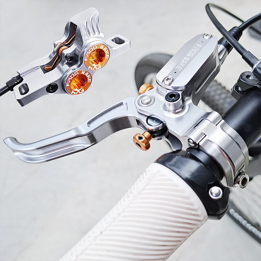 Frog Wake Mountain Bike Hydraulic Disc Brake 4 Piston Front Rear FV4-H ...