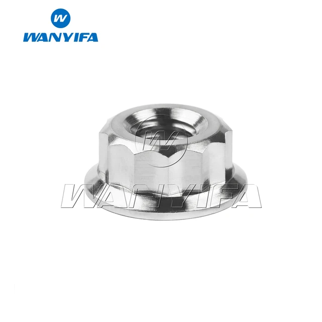 Wanyifa Titanium Nut M5 M6 M8 M10 M12 Bi Hex Flange 12 Point Nuts for ...