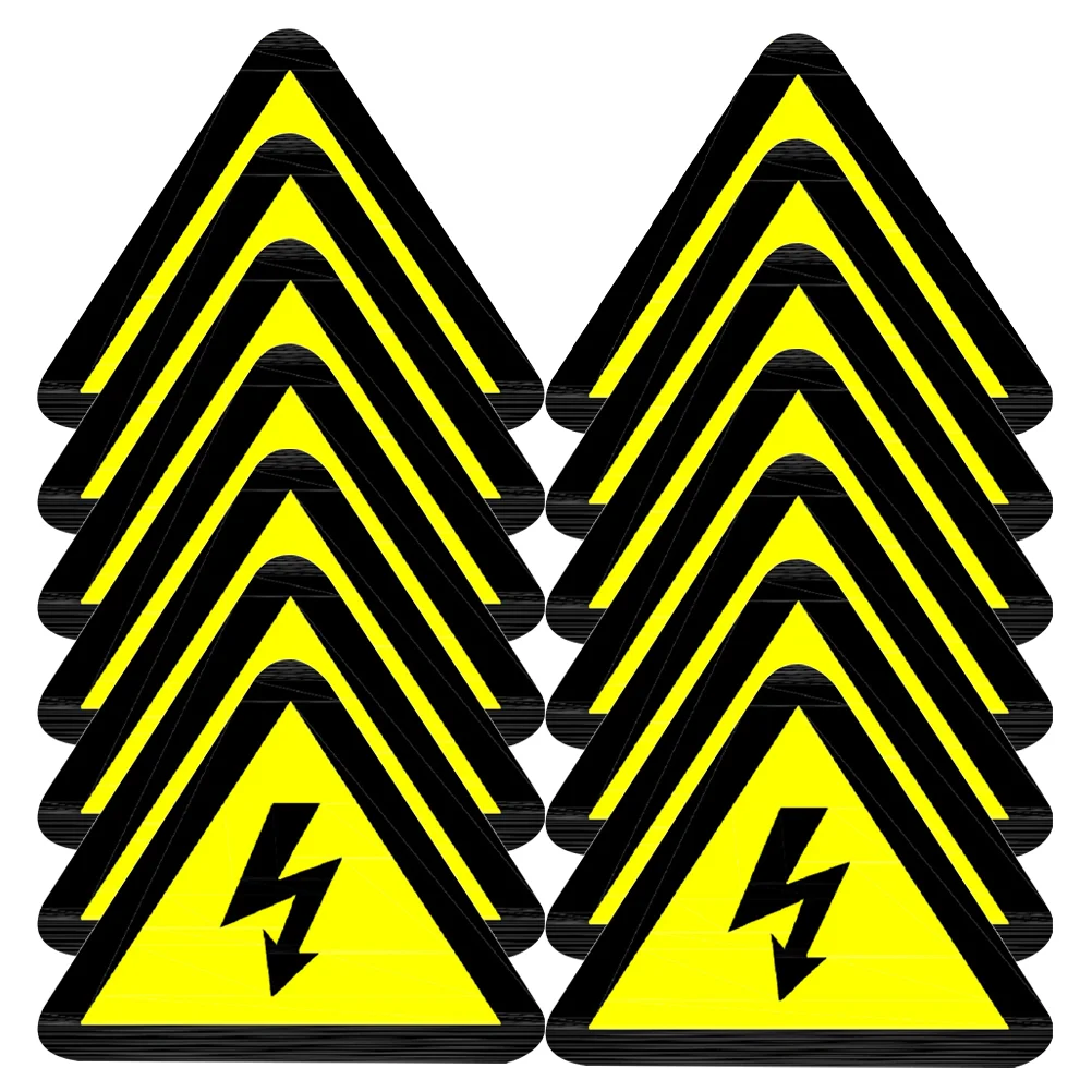 15-Pcs-Warning-Sign-Stickers-Electric-Shocks-Equipment-Decals-with ...