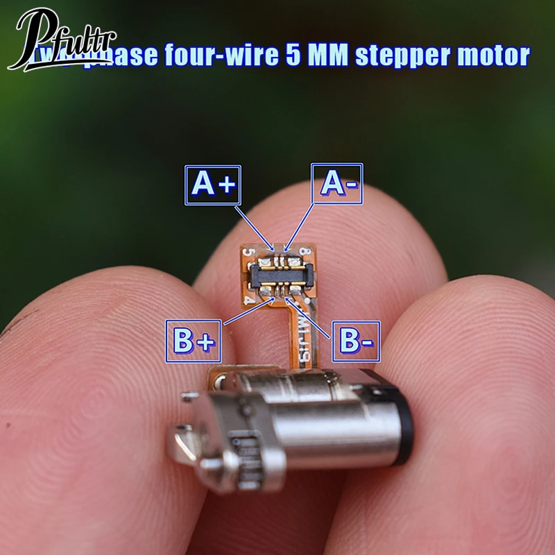 1PC 1.6mm2-Phase 4-Wire Flat Shaft Micro Precision Stepper Motor ...