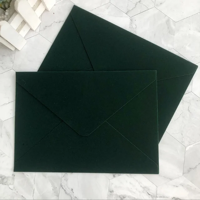 Velvet Envelopes Soft Smooth 13.5x19.5 cm Fit for 5''x7'' Invitation ...