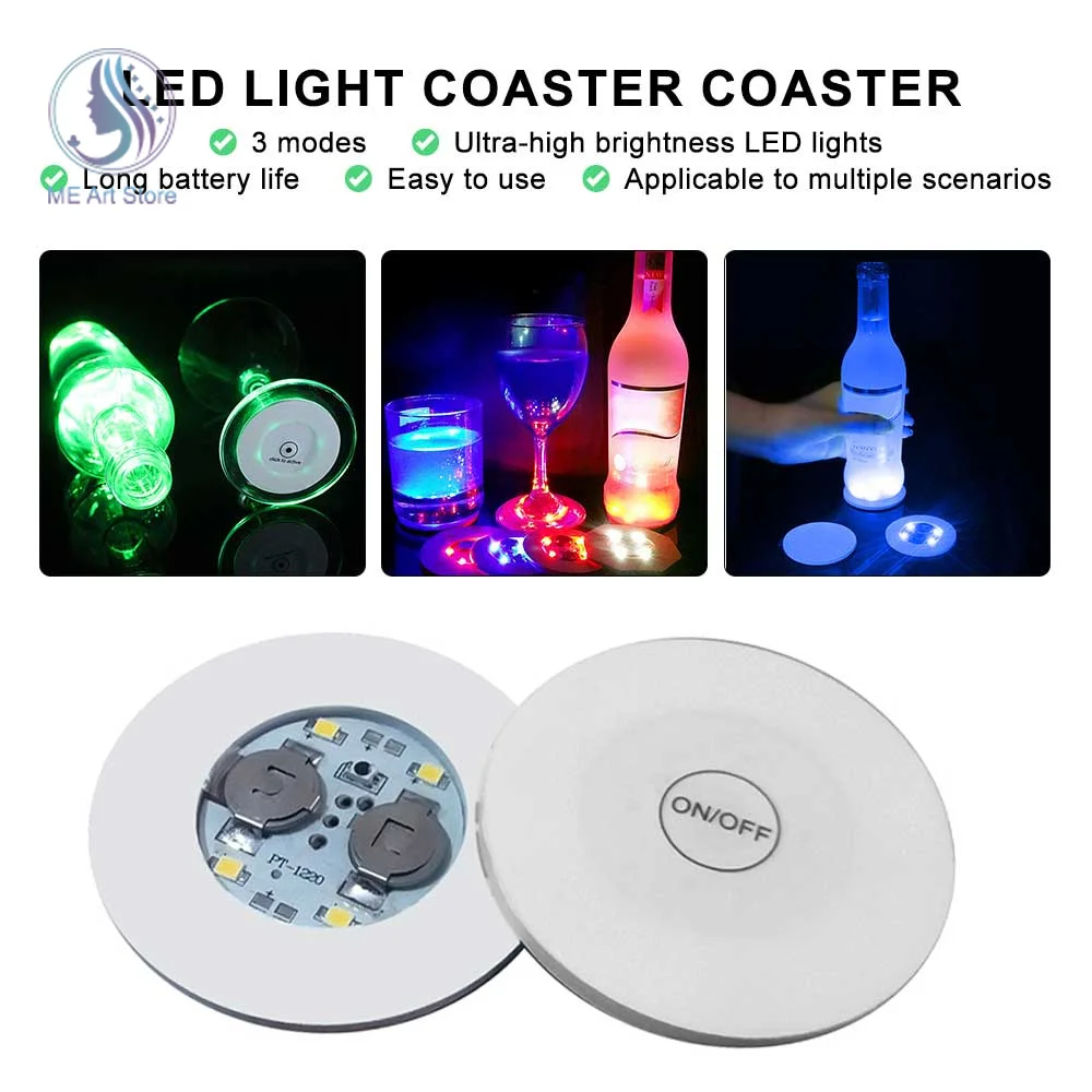 Bottle-Coasters-Lights-LED-Bar-Light-Up-Coaster-Stickers-For-Drinks-Cup ...