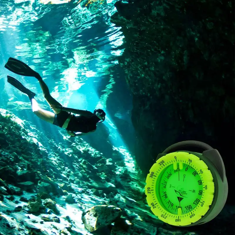 50M-Magnetic-Diving-Compass-Pipe-Clamp-Waterproof-Glowing-Dial-Compass ...