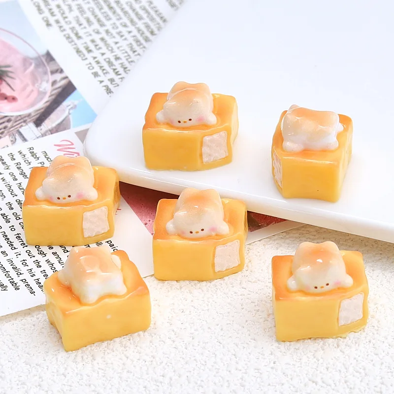 20Pcs-Miniature-3D-Cat-Pudding-Resin-Cabochons-Charms-Dollhouse-DIY ...
