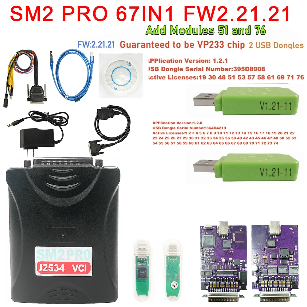 2023 Newest SM2 Pro J2534 VCI ECU Programmer Read&Write Tool Supported ...