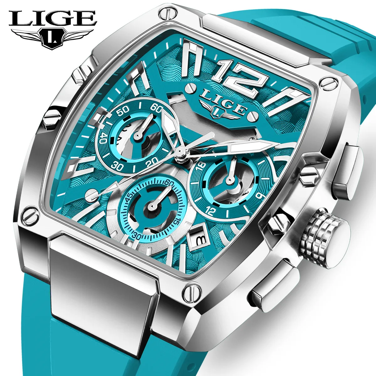 Reloj militar LIGE de la mejor marca para hombre, relojes deportivos de ...
