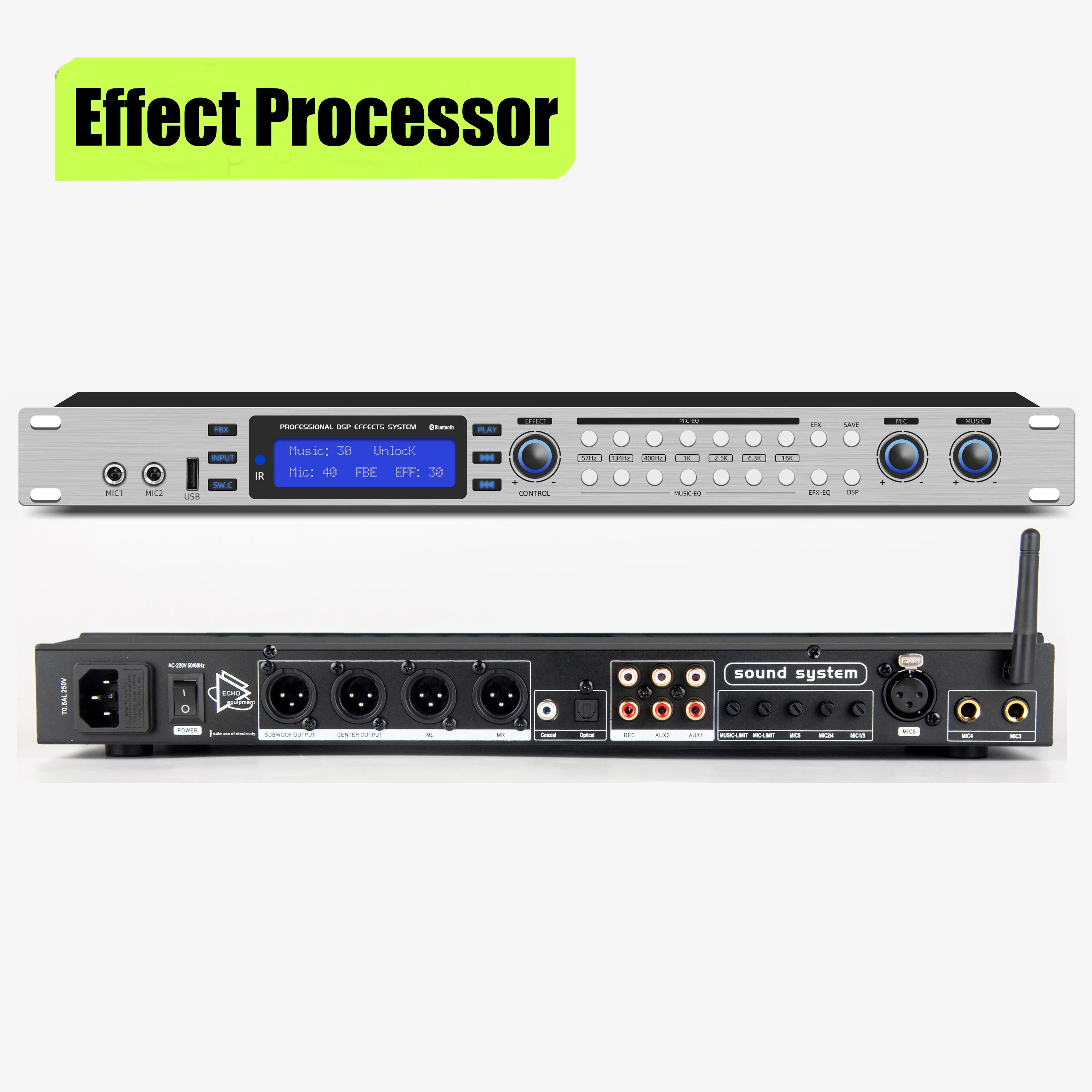 Leicozic-Digital-Effector-Professional-Digital-Audio-Echo-Pre-effect ...