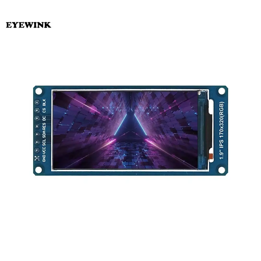 1PCS New 1.9 inch IPS full angle TFT display screen LCD screen color display module SPI serial ...