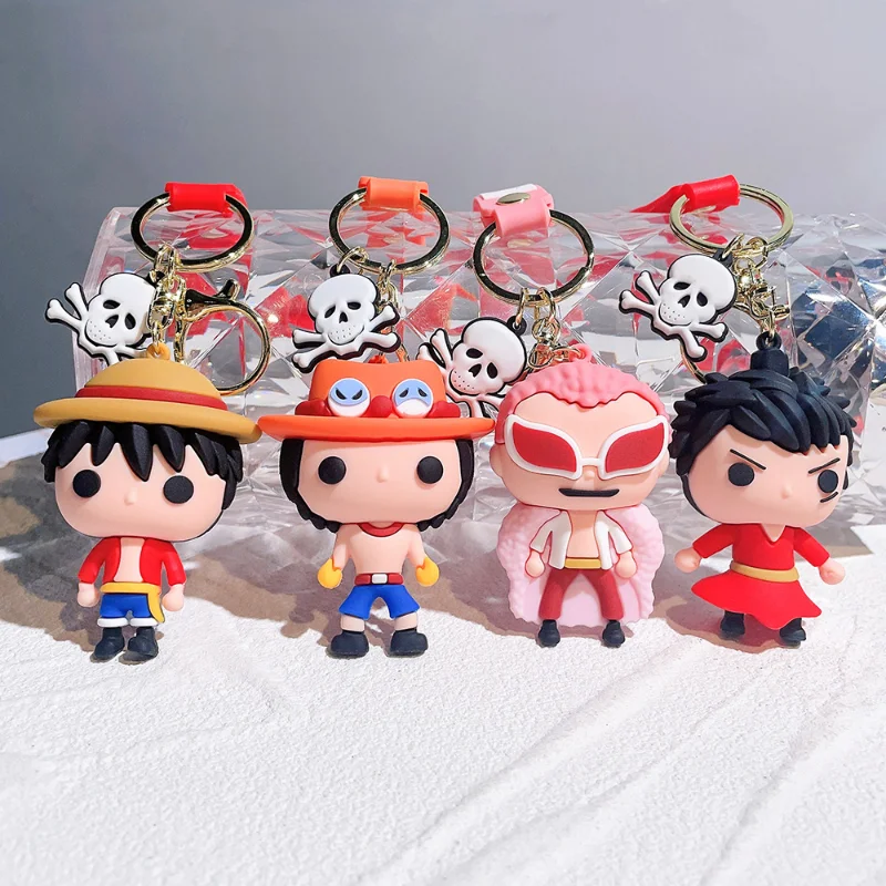 Japanese Anime One Piece Monkey D. Luffy Keychain - Premium Keyring for ...