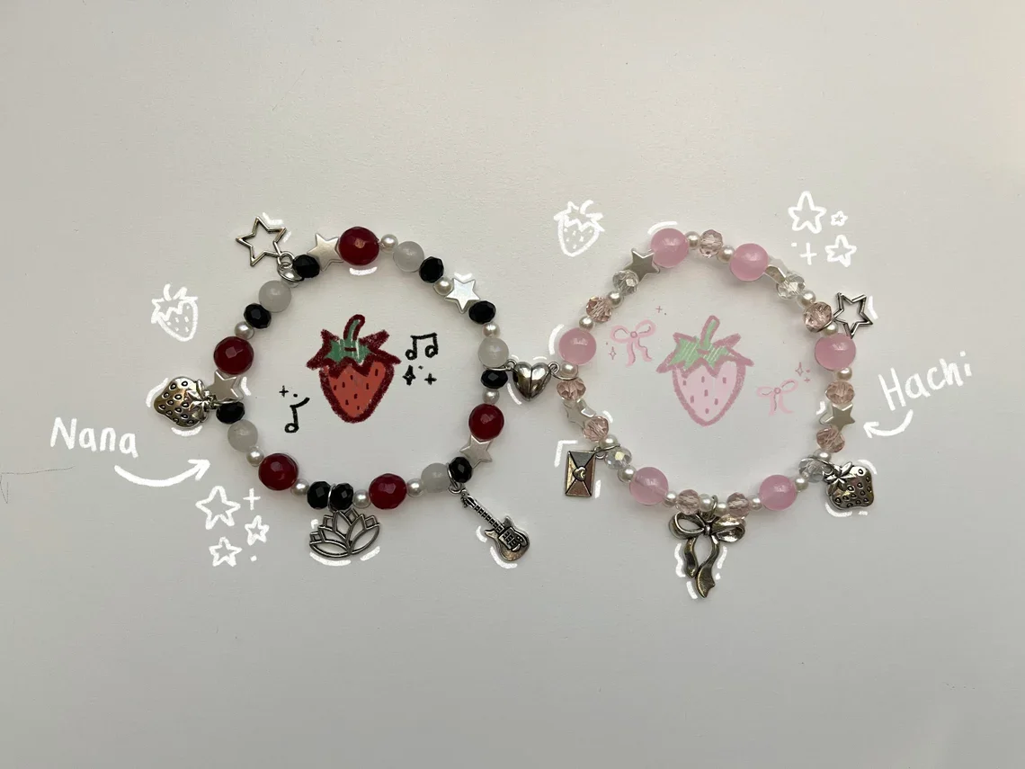 Best-friends-matching-beaded-bracelets-gift-idea-coquette-bff-cute ...