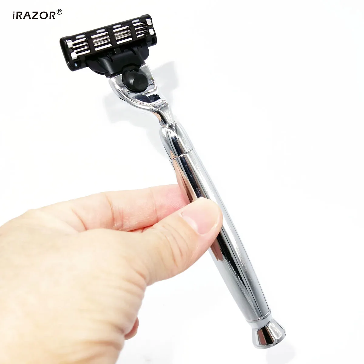 IRAZOR Manual Razor Handle for Men, Metal Made Knife Holder, Shaver ...