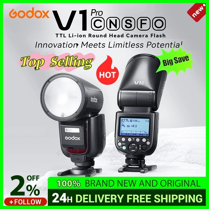 Godox-V1-Pro-V1Pro-TTL-Li-ion-cabeza-redonda-c-mara-Flash-transmisi-n ...