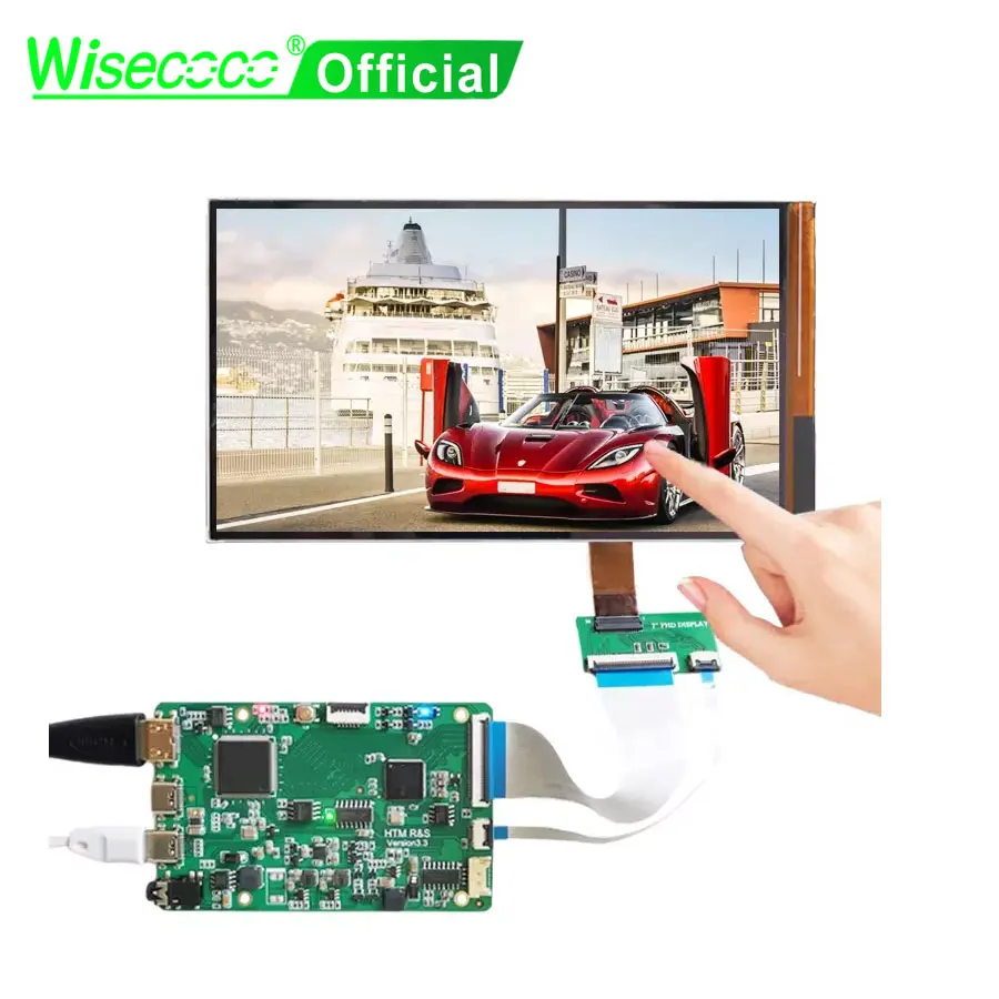 Wisecoco 7 Inch 1920x1200 Ips Display Mipi Lcd With Driver Board Usb Touch Support Win7 8 10 ...