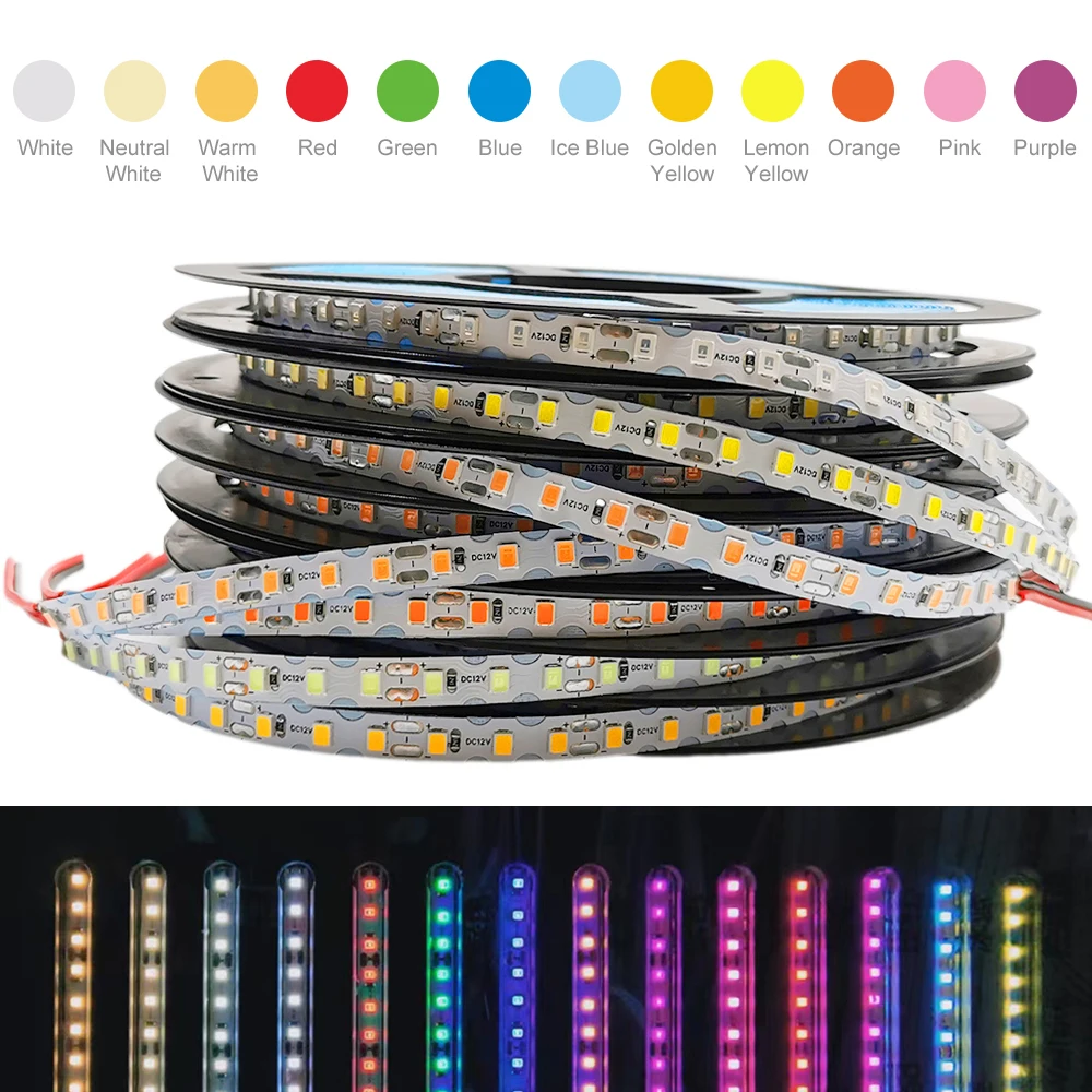 6mm-DC12V-2835SMD-LED-Strip-S-Shape-Bendable-Flexible-Foldable-String ...