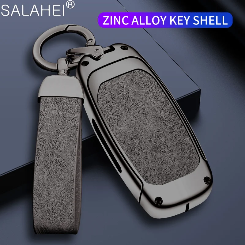 Zinc-Alloy-Car-3-Buttons-Smart-Key-Case-Cover-Protector-Fob-Shell-For ...