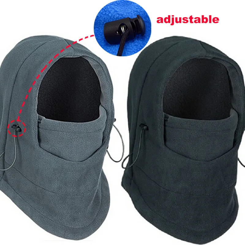 Winter Warm Thermal Head Cover Fleece High Quality Cap and Neck Scarf ...