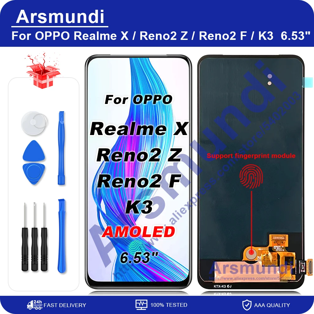AMOLED-For-OPPO-Realme-X-Reno2Z-Reno2F-LCD-Display-Screen-Touch ...