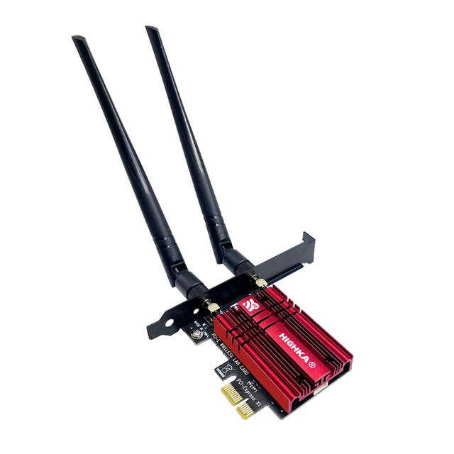 5374mbps wi-fi 6e pcie sem fio wifi adaptador bluetooth 5.3 tri-band 2.4g/5g/6ghz pci express ...