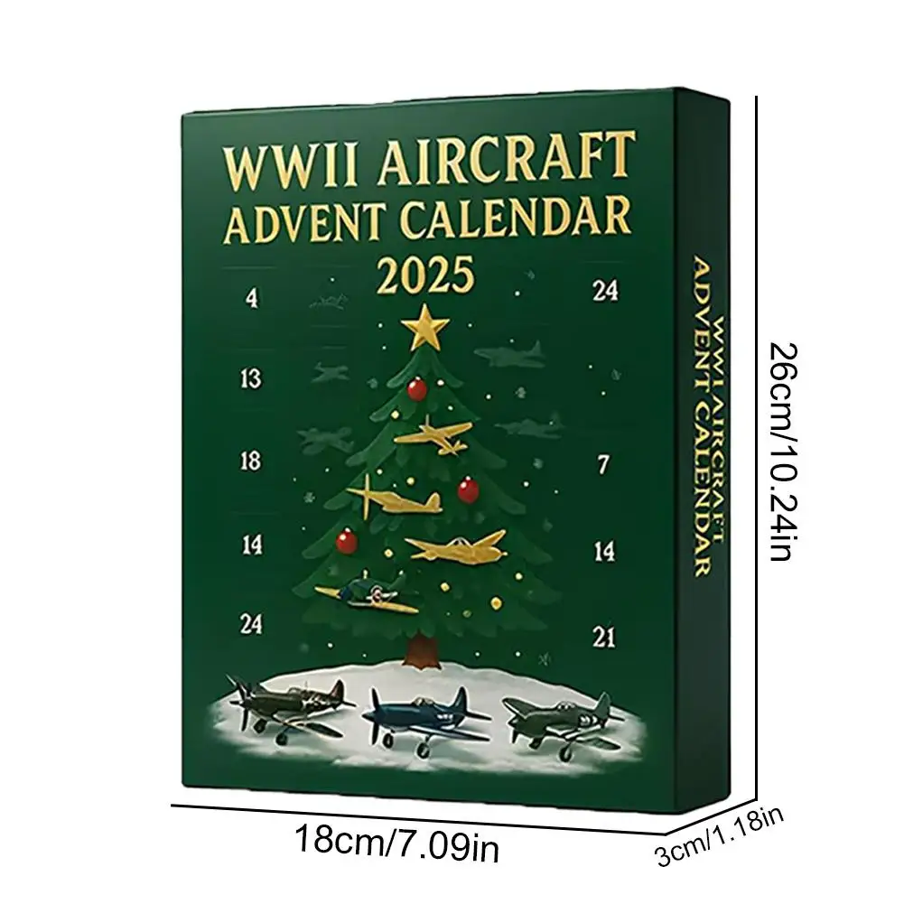 Airplane Advent Calendar WWII Tank Advent Calendar 2025 – 2D Acrylic 24 ...