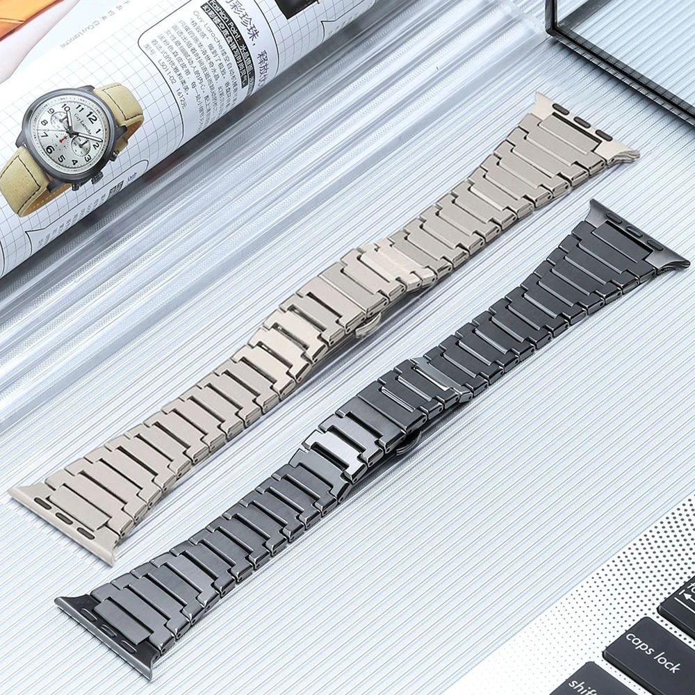 Luxury Titanium Watch Band For Apple Watch Ultra 2 49mm Metal Strap ...