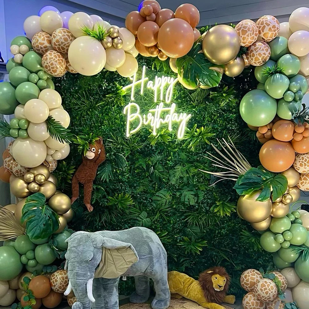 Multi-Color-Latex-Balloon-Arch-Kit-Decora-o-do-tema-da-selva-Wild ...