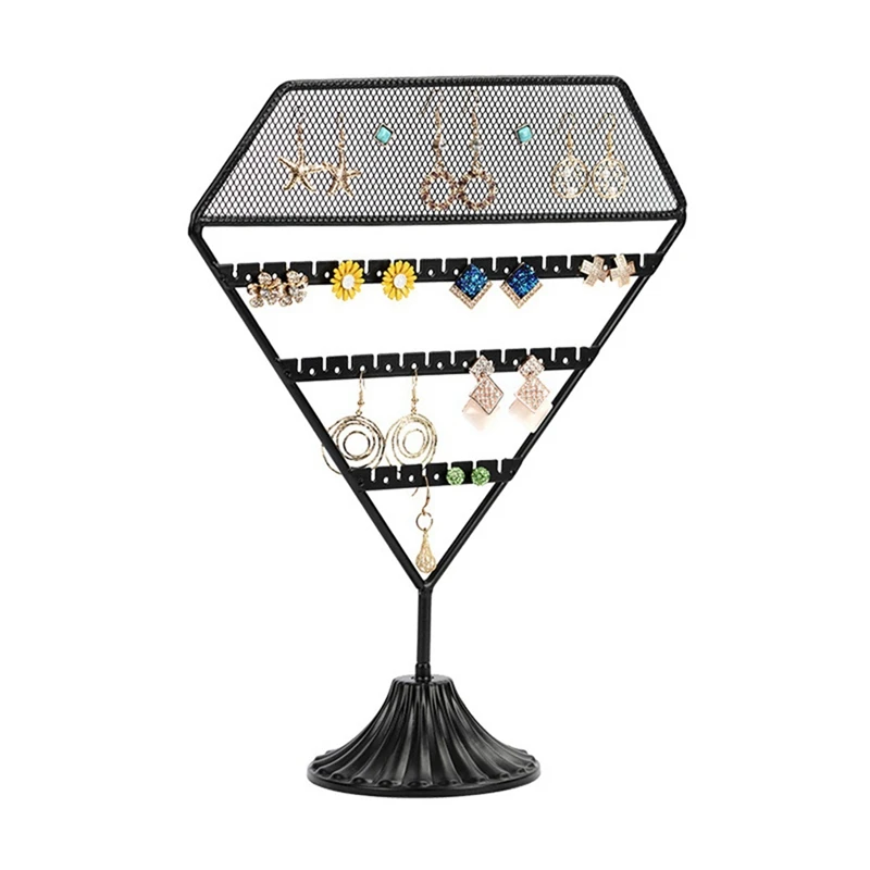 Metal Earring Holder And Jewelry Organizer, Jewelry Rack Display With ...