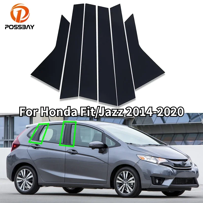 Car-Window-Pillar-Posts-Door-Trims-Cover-for-Honda-FIT-JAZZ-2014-2015 ...