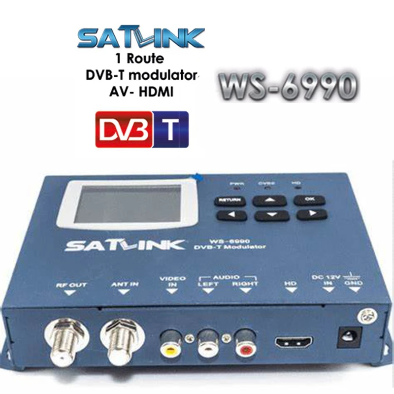 Satlink ws6990 WS 6990 H.264 Terrestrial modulat 1 Route DVB T RF ...